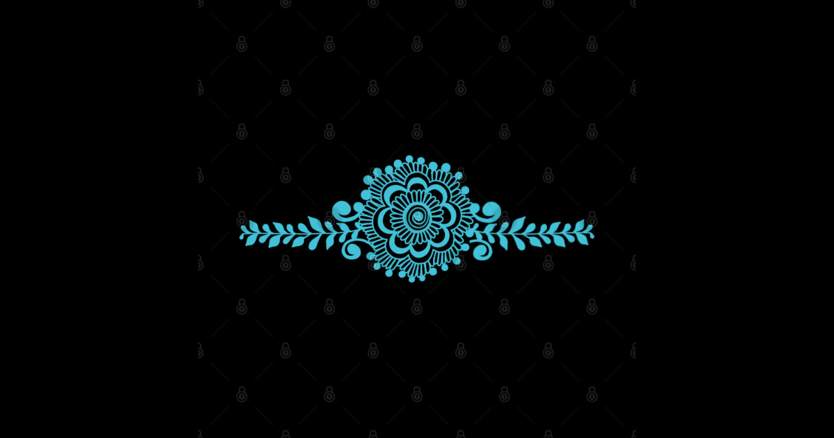Sky Blue Henna Tattoo - Sky Blue Mehendi Motifs - Sky Blue Henna Tattoo ...