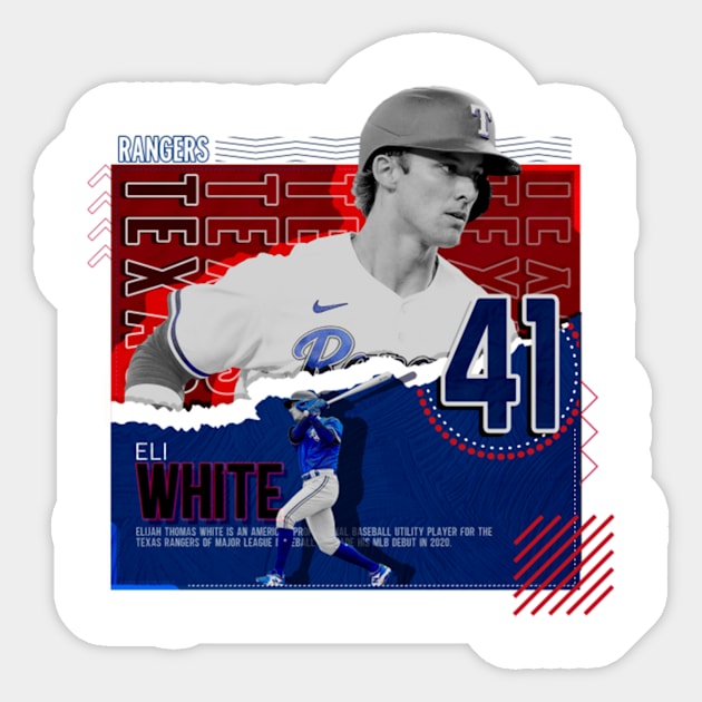 eli white baseball - Baseball Player - Sticker | TeePublic