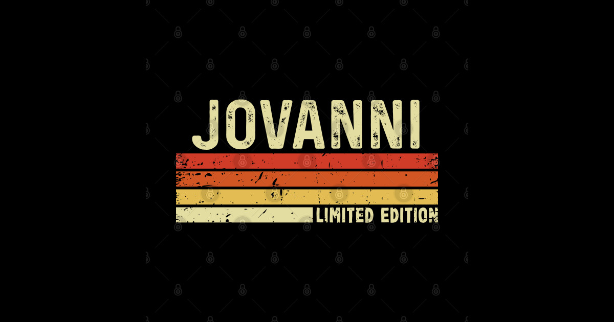 Jovanni First Name Vintage Retro Gift For Jovanni - Jovanni - Sticker ...