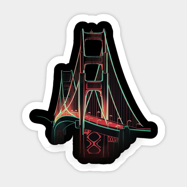 Golden Gate Bridge - Bridge - Sticker | TeePublic