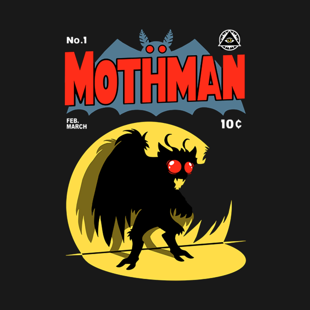 Mothman Logo - Mothman - T-Shirt | TeePublic