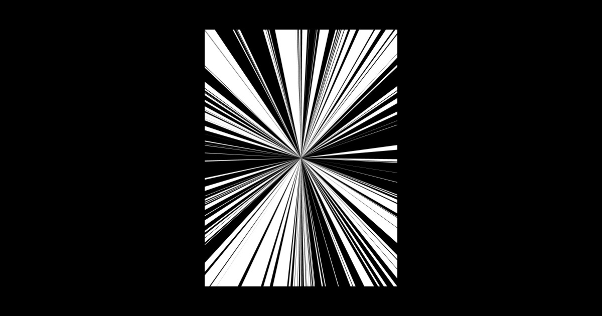 Black And White Tunnel Vision - Black And White - Sticker | TeePublic