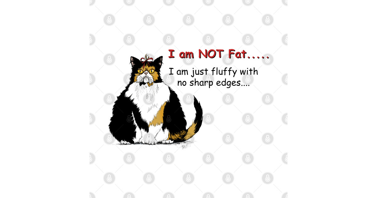 I am not fat cat - Fat Cat - T-Shirt | TeePublic