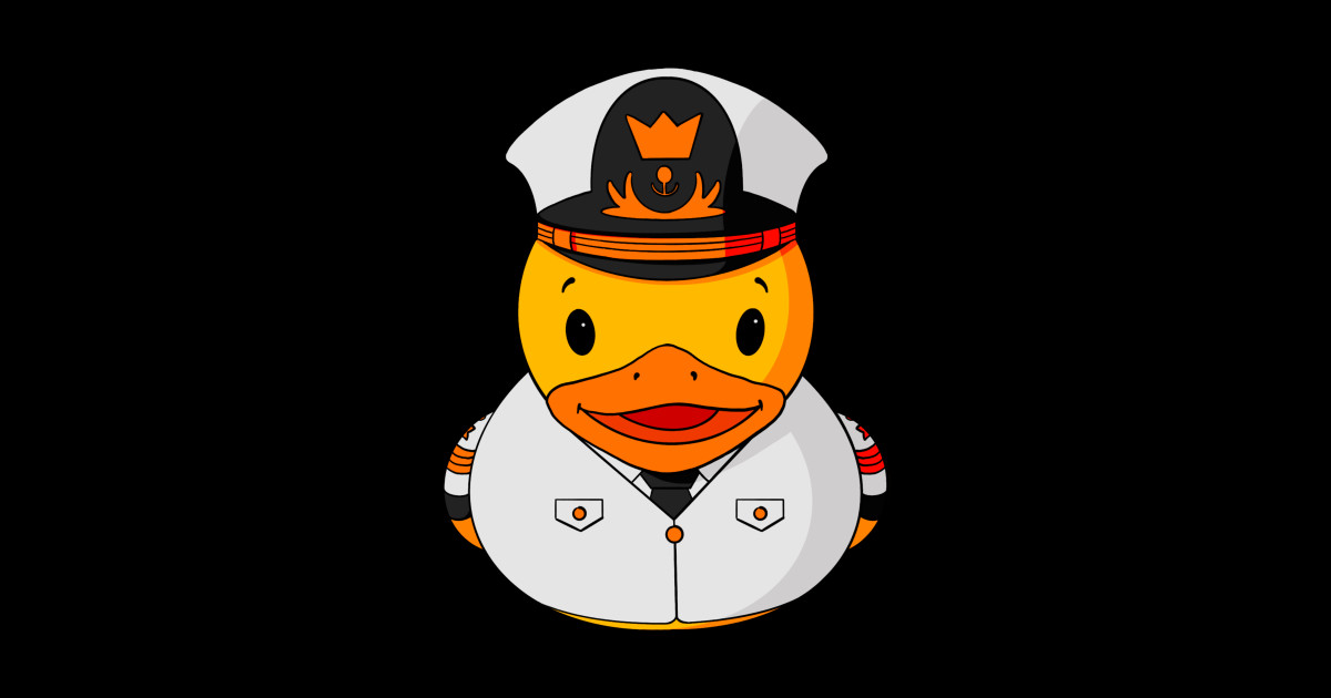 Ship Captain Rubber Duck - Yacht - Sticker | TeePublic