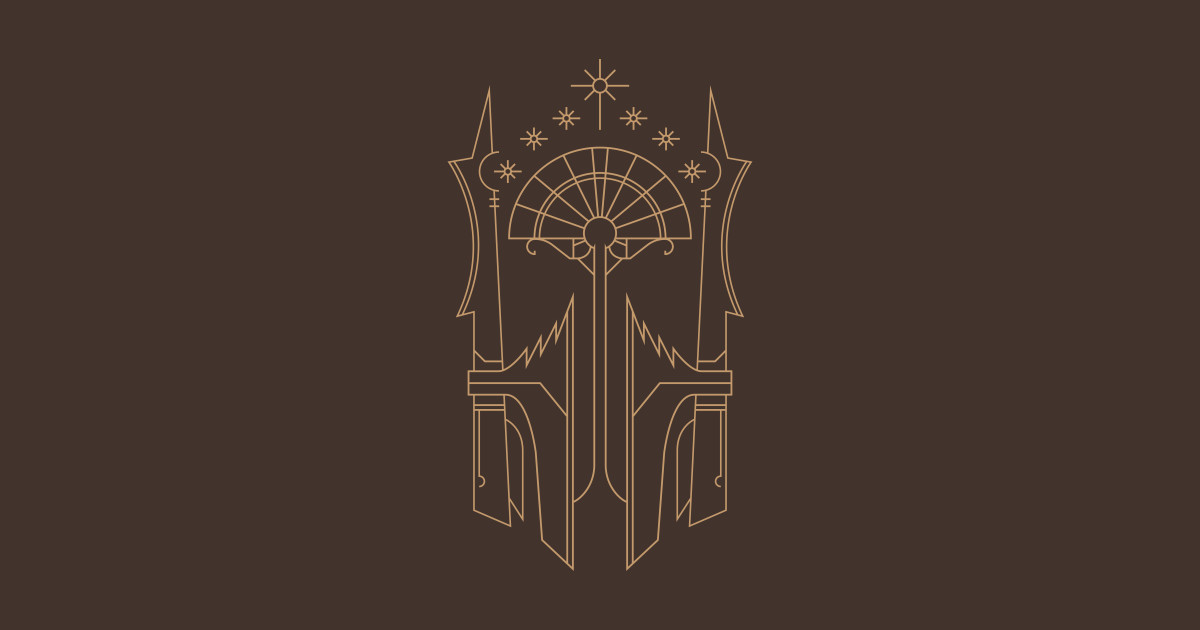 The Black Gate Sigil - Mordor - T-Shirt | TeePublic