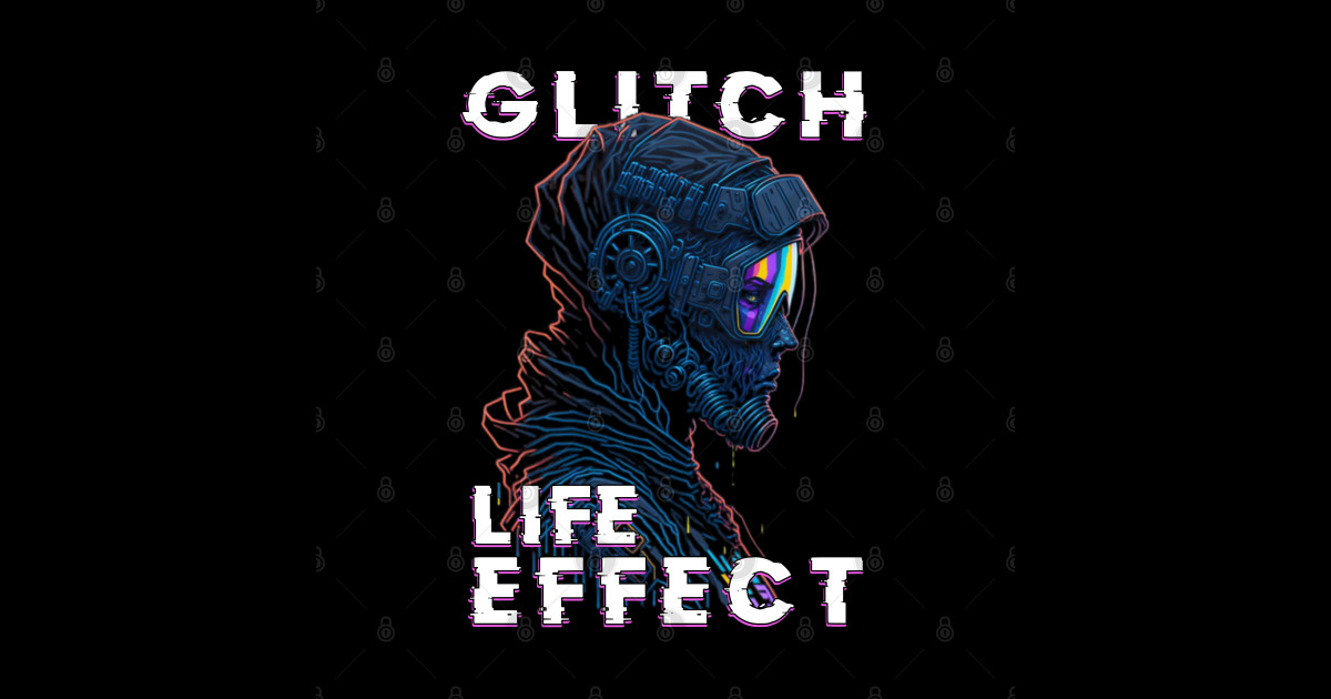 Glitch Life Effect - Glitch Aesthetic - Sticker | TeePublic