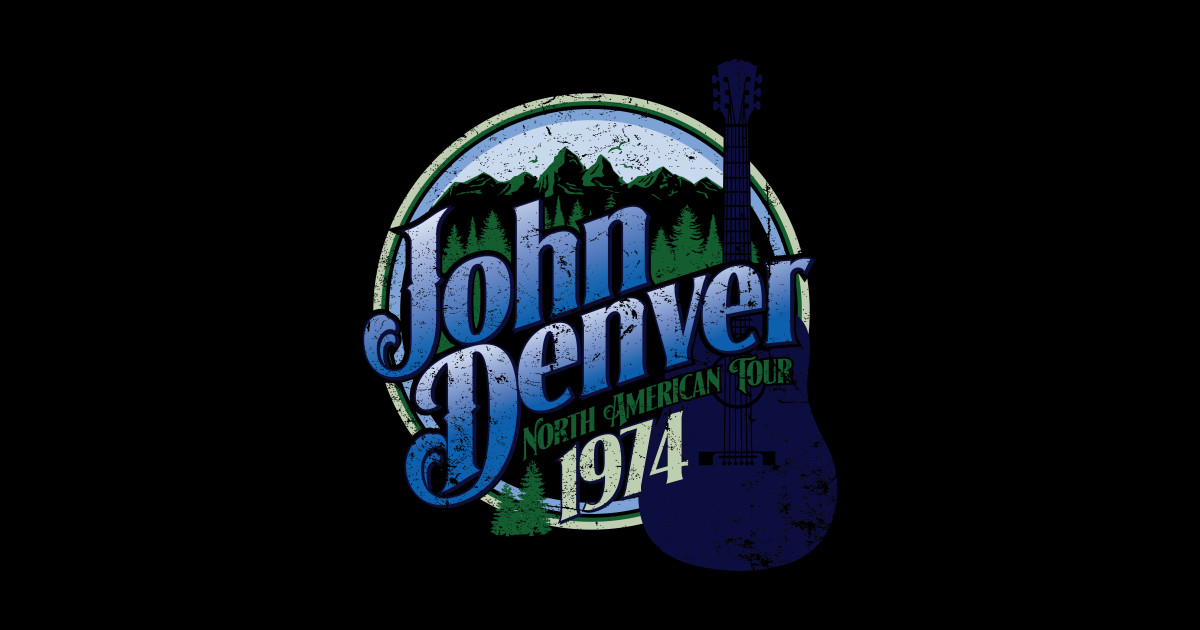 John Denver North American Tour - John Denver - Sticker | TeePublic