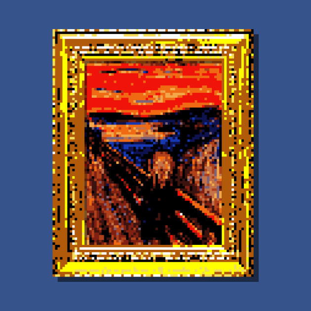 8-Bit The Scream - 8 Bit - T-Shirt sold by BoBell | SKU 5088824 | 25% ...