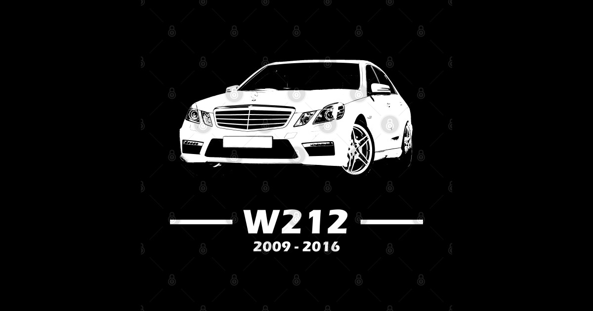 W212 classic sedan limousine - W210 Sketch - Sticker | TeePublic