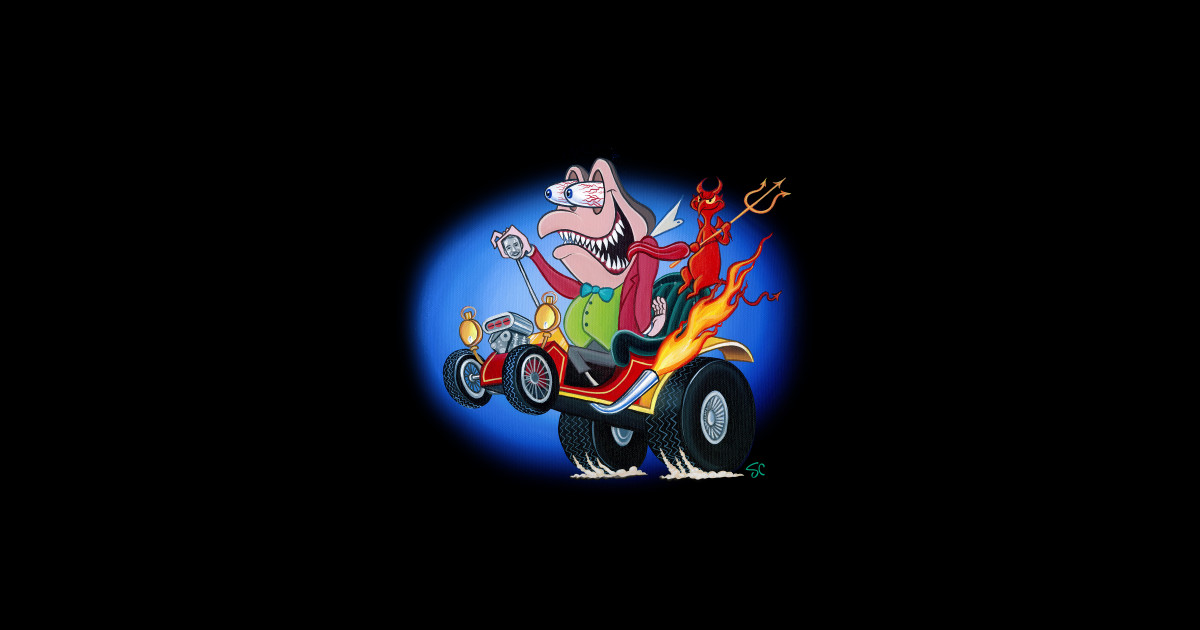 Highway to Hell - Mr Toads Wild Ride - Sticker | TeePublic