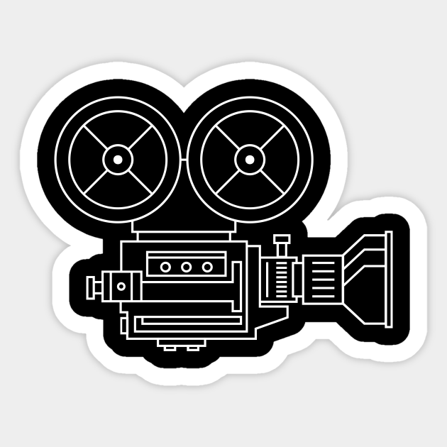 Vintage Film Camera | Director Filmmaker Graphic - Filmmaker - Sticker ...