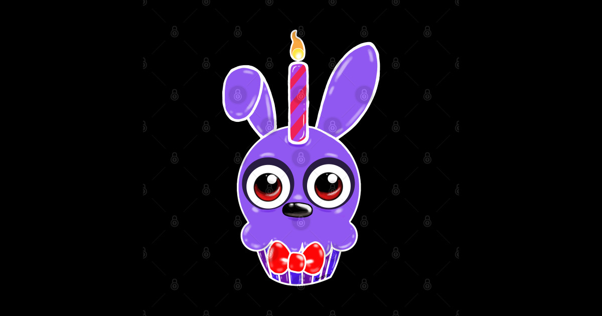 Bonnie Cupcake - Fluffy Cupcakes - Sticker | TeePublic