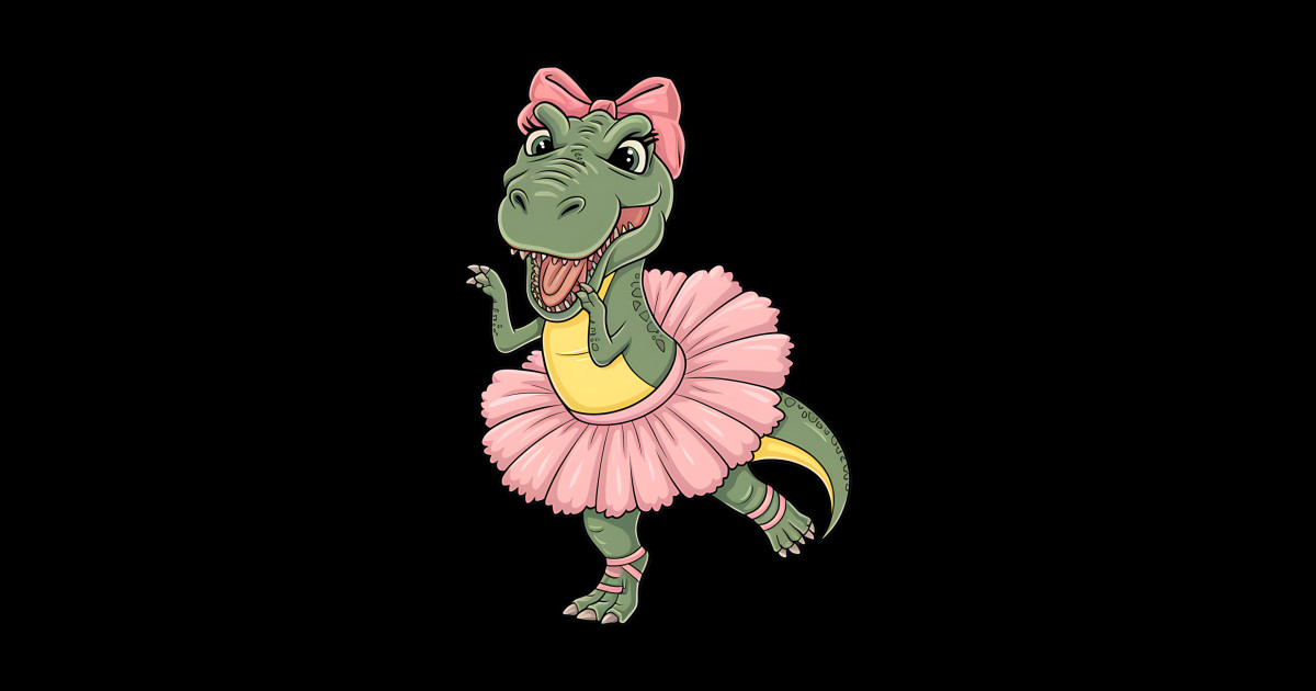 Ballerina Dinosaur T Rex Ballet Dancer - Ballerina Dinosaur T Rex ...