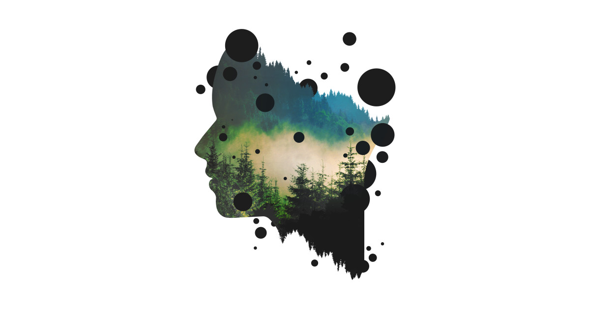 Face Of The Forest - Forest - T-Shirt | TeePublic