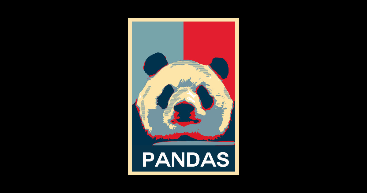 Panda obey - Pandas - Sticker | TeePublic
