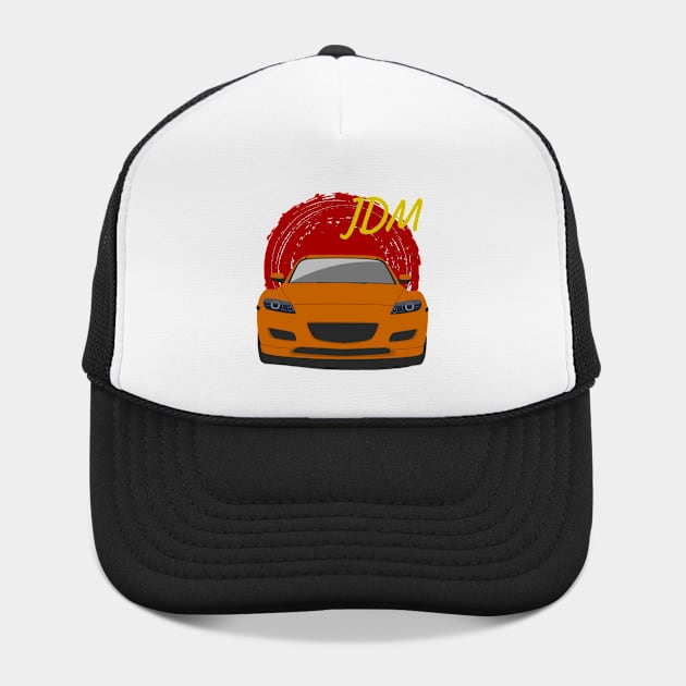 Mazda RX-8 Front View: Iconic Rotary Sports Car - Jdm - Hat | TeePublic