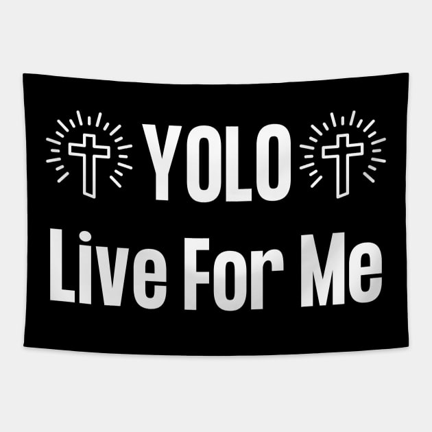 Yolo Jesus - Yolo Jesus - Tapestry | TeePublic