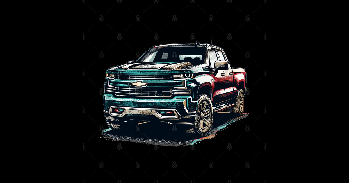 Chevrolet Silverado - Silverado - Sticker | TeePublic