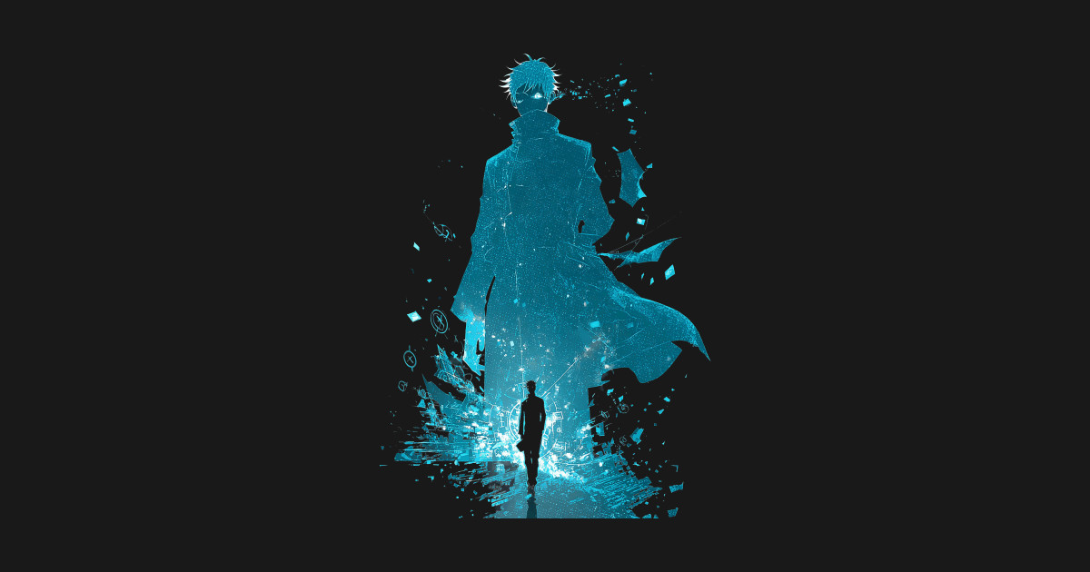 Gojo Satoru Anime Blue Art - Satoru Gojo - T-Shirt | TeePublic