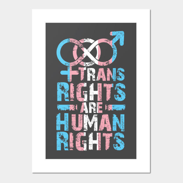 Trans rights are Human Rights - Transgender - Posters and Art Prints ...