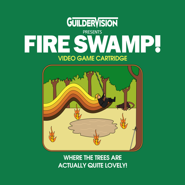 Fire Swamp Arcade - The Princess Bride - T-Shirt | TeePublic