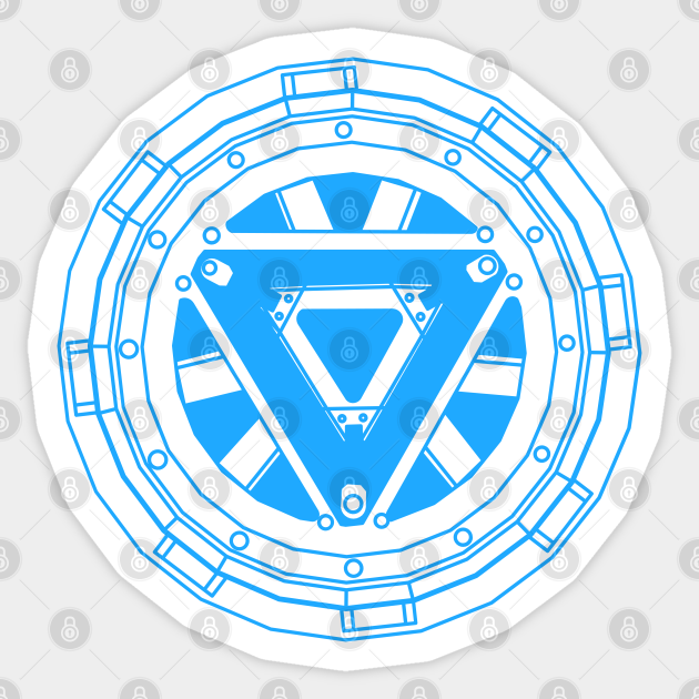 Arc Reactor Ironman Heart - Iron Man Avengers - Sticker | TeePublic