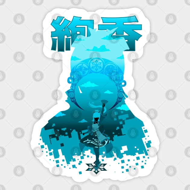 GENSHIN IMPACT KAMISATO AYAKA - Genshin Impact - Sticker | TeePublic