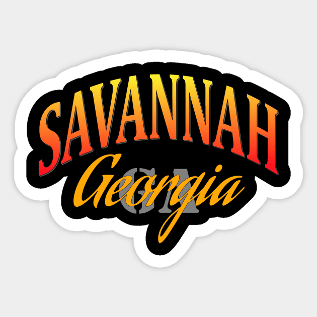 City Pride: Savannah, Georgia - Savannah - Sticker | TeePublic