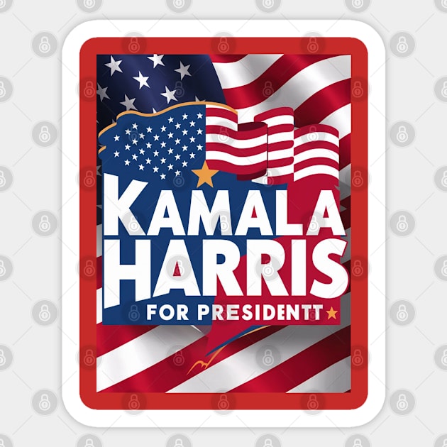 kamala harris - Kamala Harris - Sticker | TeePublic