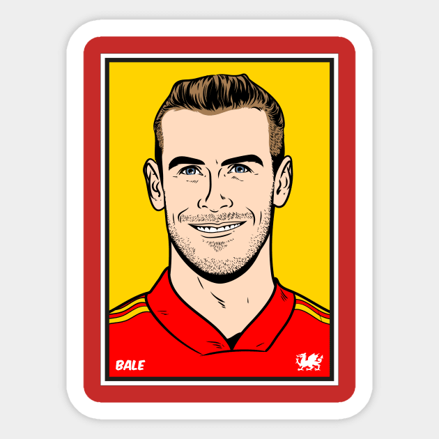 Gareth Bale, Wales football star - Gareth Bale - Sticker | TeePublic