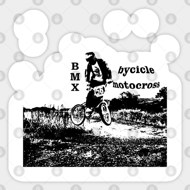bmx bicycle motocross - Bmx Bicycle Motocross - Sticker | TeePublic