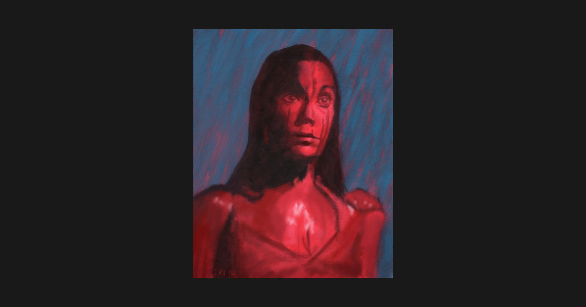 Carrie Horror Art Digital Portrait - Carrie - T-Shirt | TeePublic