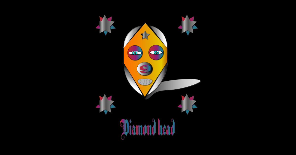The Diamond head - Geek - Sticker | TeePublic