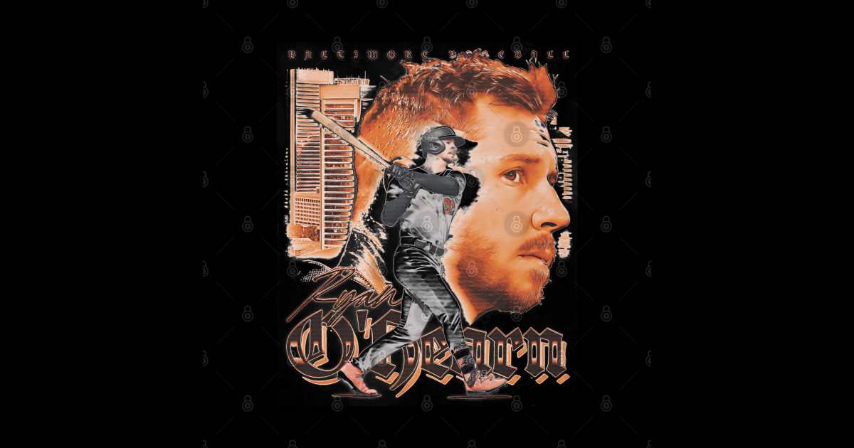Ryan-O'Hearn Baltimore Vintage - Baseball - Sticker | TeePublic