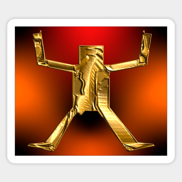 puppet in gold - Puppet - Sticker | TeePublic