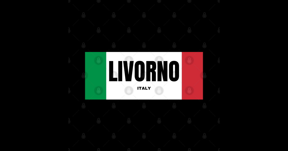 Livorno City in Italian Flag Colors - Italy Flag - Sticker | TeePublic