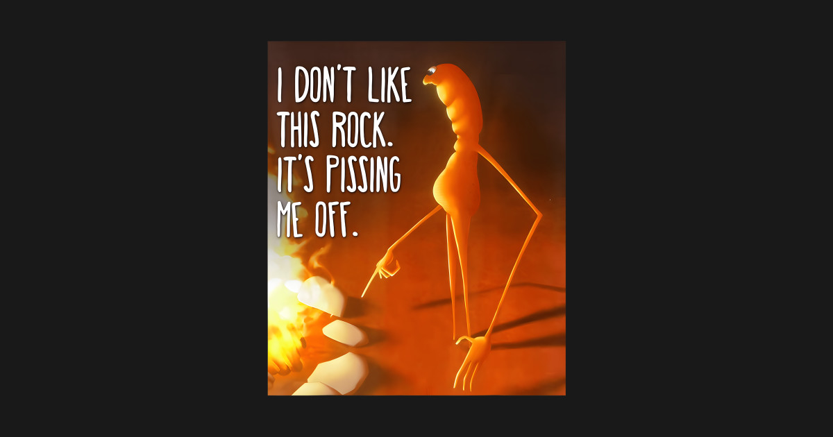 I Don't Like This Rock - Marcus The Worm - Worm Novelty Statement - T ...