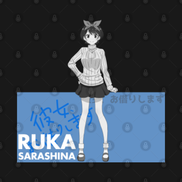 Ruka Sarashina - Rent a Girlfriend - Typography 4 - Rent A Girlfriend ...