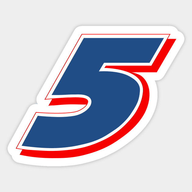 #5 Kyle Larson Racing - Five - Sticker | TeePublic