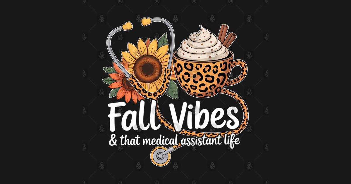 Fall Vibes & That Medical Assistant Life Leopard Pumpkin - Pumpkin - T ...