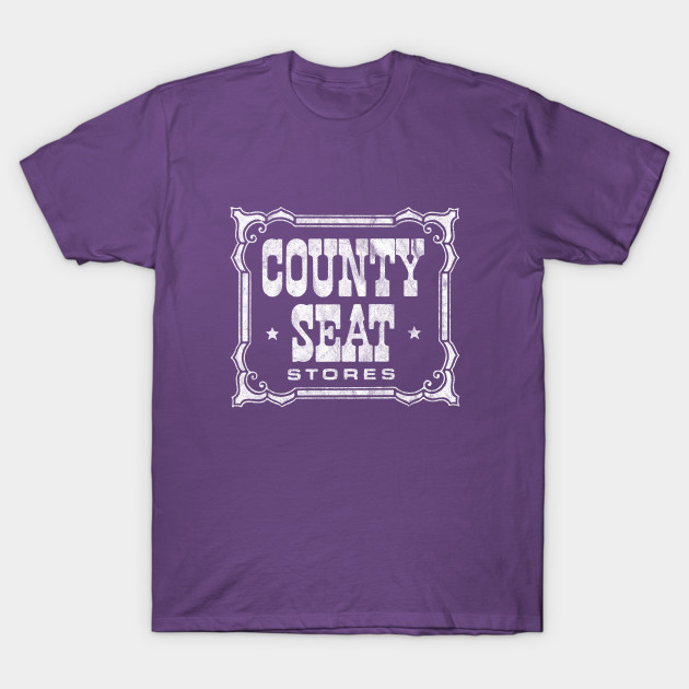 County Seat 70s Style - County Seat - T-Shirt | TeePublic
