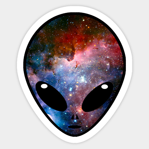 Space Alien - Aliens - Sticker | TeePublic