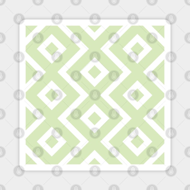 Mint Green Diamond Pastel Color Pattern - Geometric - Magnet | TeePublic