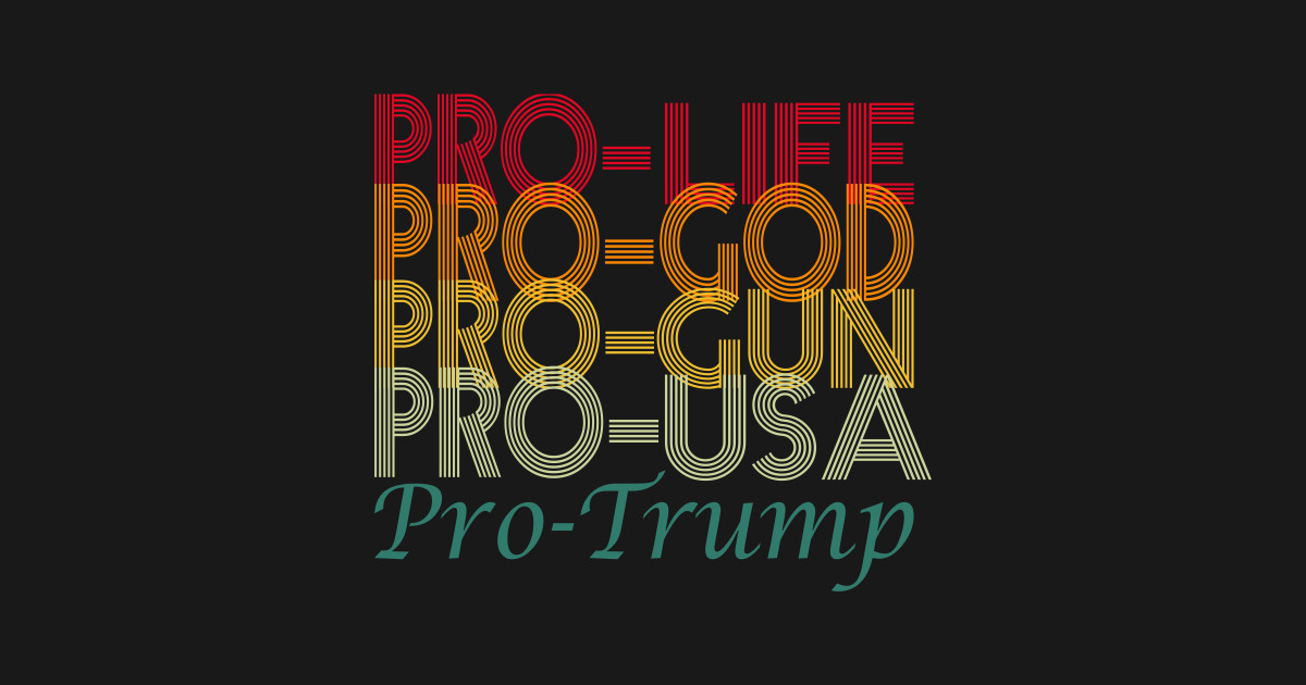 PRO life, pro god, pro gun, pro USA, pro trump..pro trump 2020 election ...