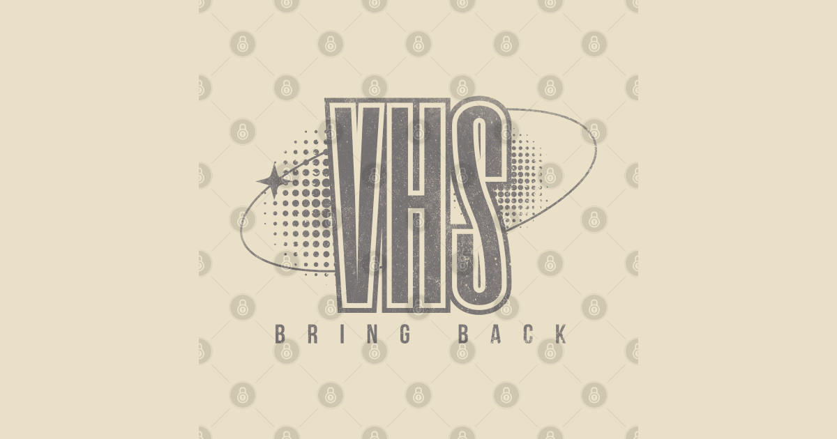 vintage vhs bring back - Vhs - T-Shirt | TeePublic