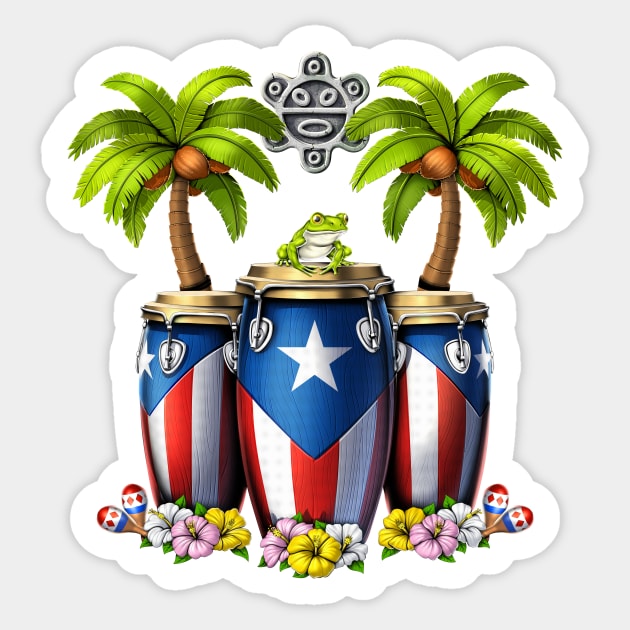 Puerto Rico Boricua Taino Sun - Puerto Rico Boricua - Sticker | TeePublic