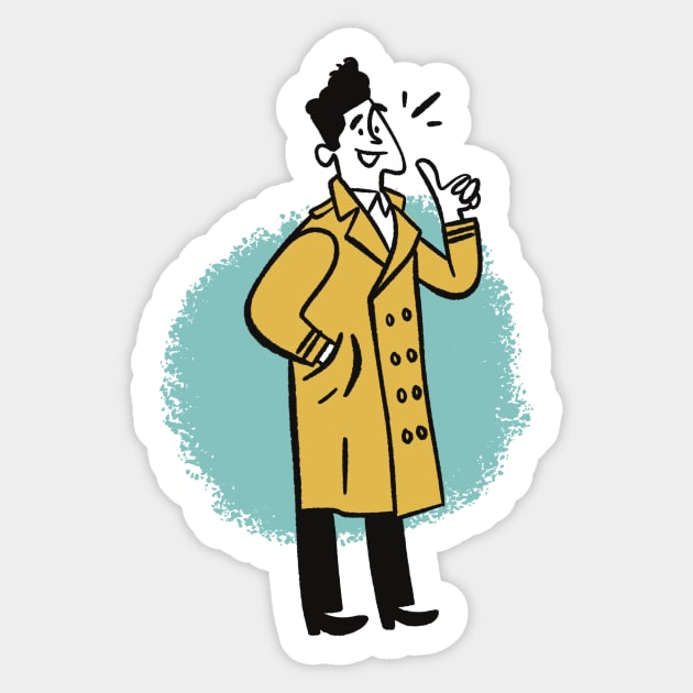 The K Man - Kramer - Sticker | TeePublic