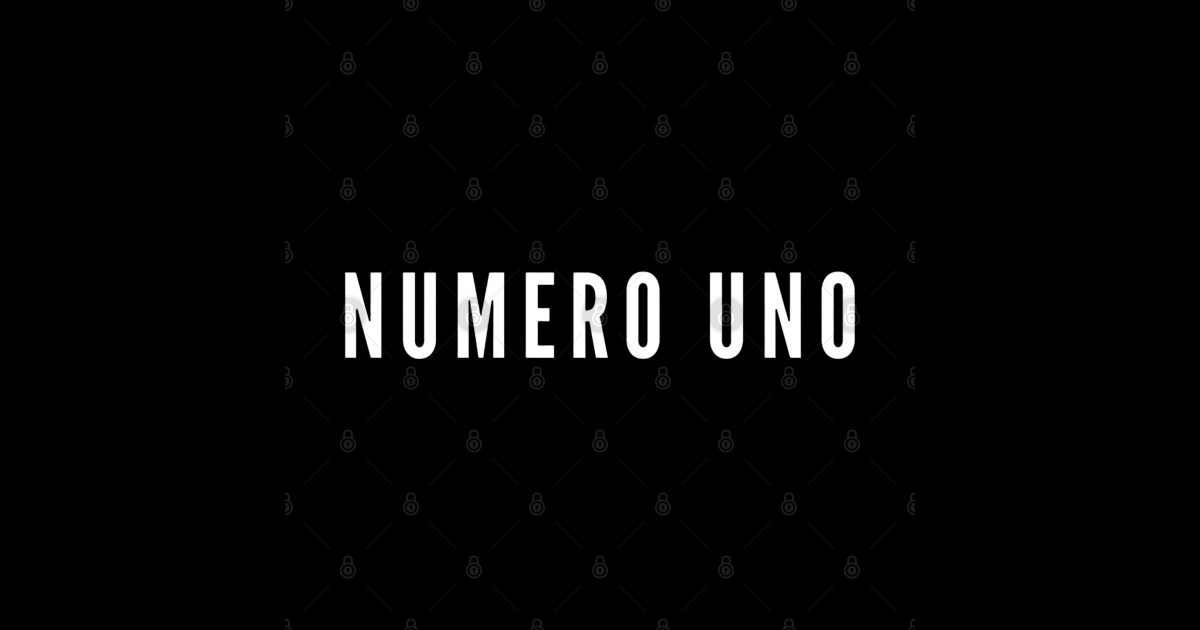 NUMERO UNO - Numero Uno - Sticker | TeePublic