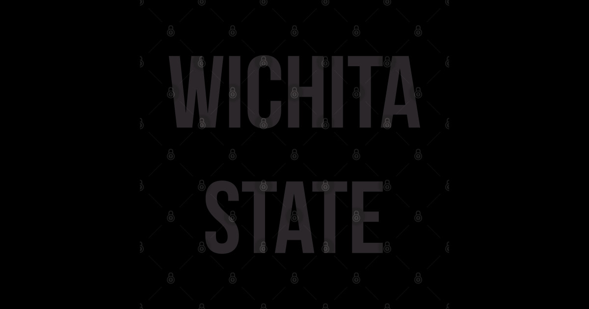 Wichita State (black) - Wichita State - Sticker | TeePublic
