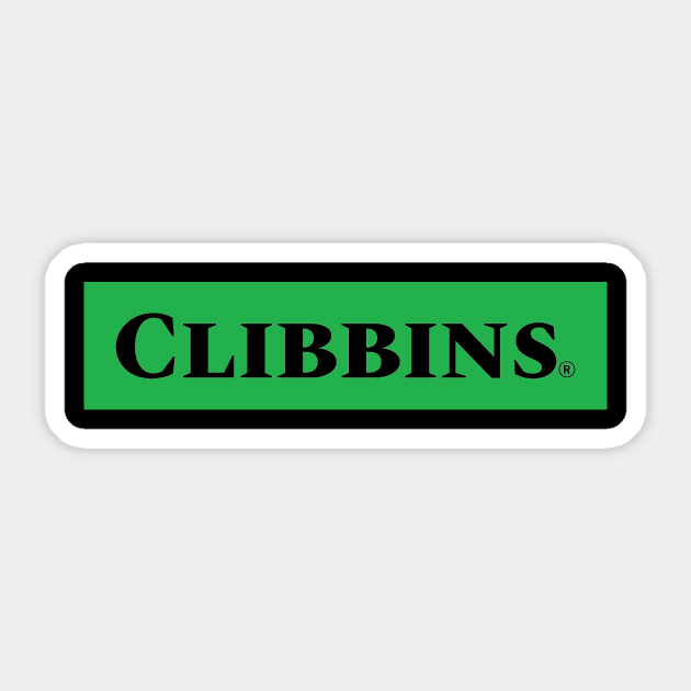 GREEN HOSS CLIBBINS LOGO - Green Clibbins - Sticker | TeePublic
